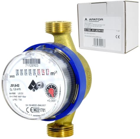 Wodomierz 1 2 Dn15 POWOGAZ Zimna Woda 1 6 M290 5908237900054 Cena Opinie Wodomierze I