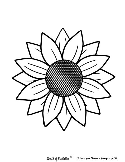 Sunflower Stencils Free Printable