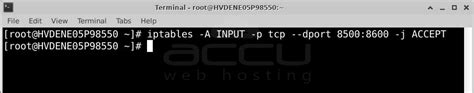 How To Open A Port With Iptables Accuwebhosting
