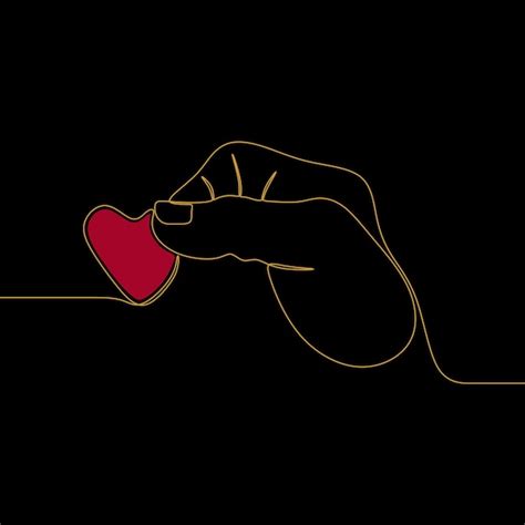 Romantique Couple Symbole Idée Dessin Continu Dessin Au Trait Unique
