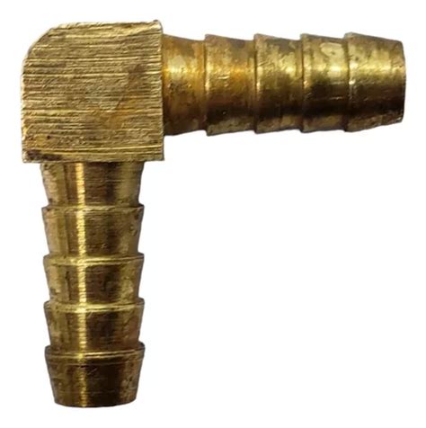 Acople Codo De Bronce Espiga 6mm 1 4 Para Manguera