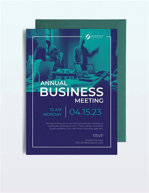 Business Event Email Invitation Template In Illustrator Publisher