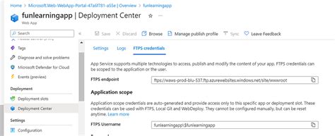Ftp Authentication Has Been Disabled For This Web App You Will Not Be Able To Authenticate