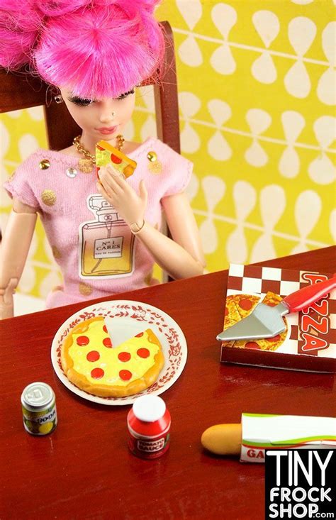 12 Fashion Doll Italian Pizza Party Food Set