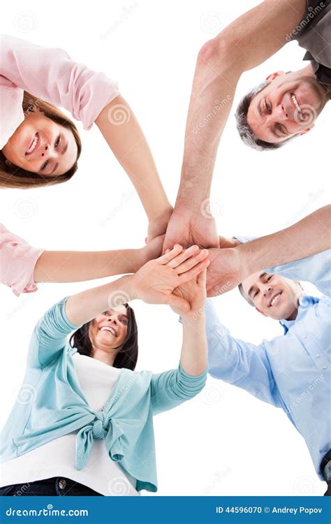 Hand Stacked Over Each Other Stock Photo Image Of Fellowship