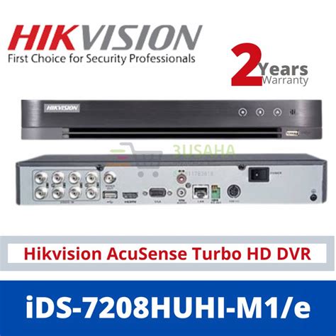 Jual DVR HIKVISION IDS 7208HUHI M1 E 8 CHANNEL TURBO HD ACUSENSE DVR