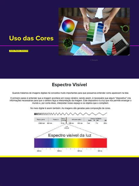 uso das cores pdf cor modelo de cores rgb