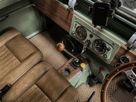 Vintage Land Rover Defender Interior Classic Car Interior Design