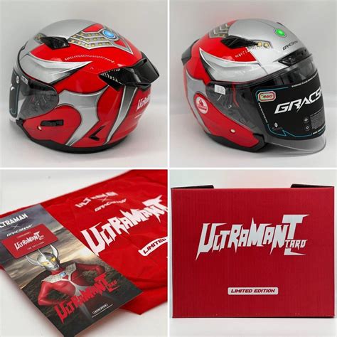 Helmet Gracshaw Ultraman Limited Edition Motorcycles Motorcycle
