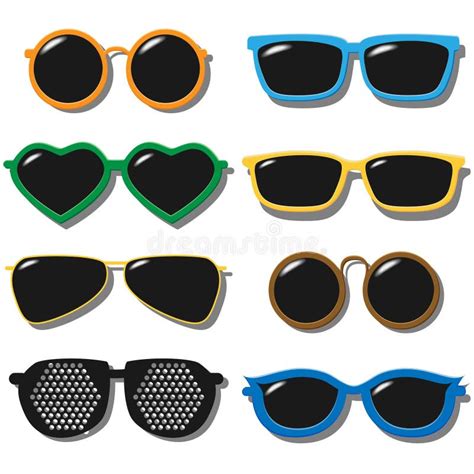 Vector Set Of Sunglasses Stock Vector Illustration Of Beauty 90937493
