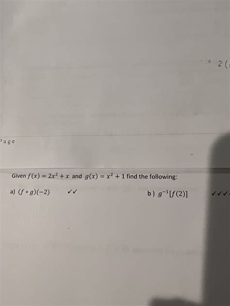 Solved Given F X X X And G X X Find The Following A Chegg