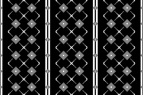Seamless Pattern Geometric Diamond Monochrome Tone Black Background Tile Pattern Striped Shirt
