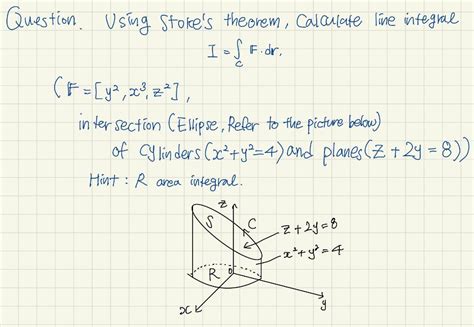 solved question using stoke s theorem calculate line
