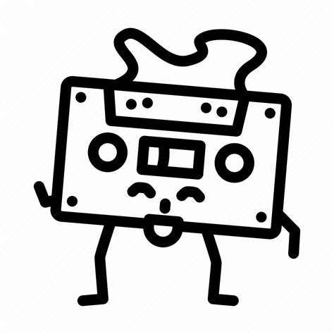 Cassette Tape Retro Music Character Party Vintage Icon Download On Iconfinder
