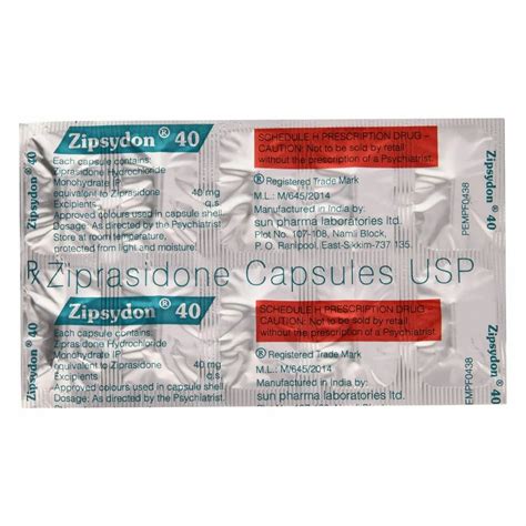 Ziprasidone Capsules Zipsydon Capsule Latest Price Manufacturers