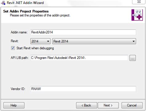 Use Revit Addin Wizard Revitaddinwizard To Create Addin Projects For