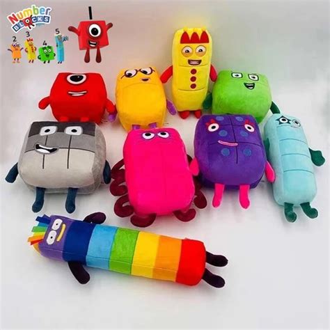 1 10 Cute Numberblocks Plush Toy Soft Stuffed Number India Ubuy