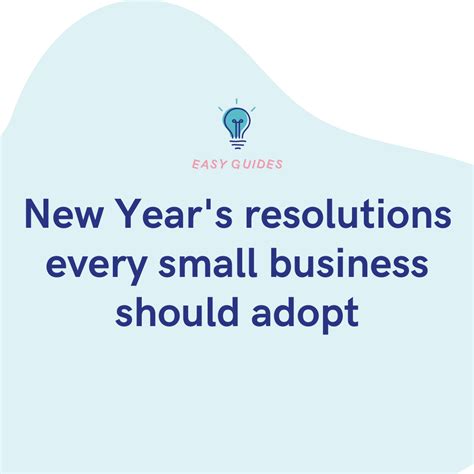 6 New Years Resolutions For Small Businesses