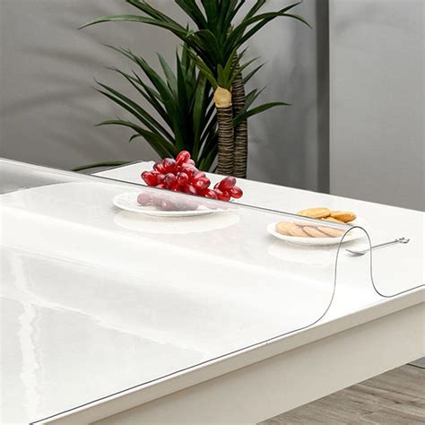 Clear Table Protector 1mm Thick Clear Table Cover Protector Desk