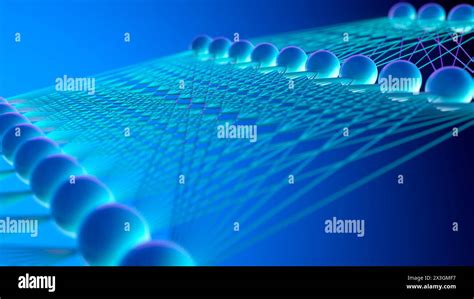 Artificial Intelligence Neural Network Layers Conceptual Illustration