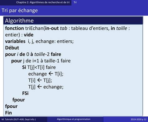 Chapitre 2 Les Algorithmes De Recherche Et De Tripdf