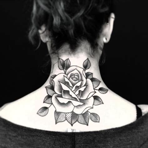 60 Impressive Neck Tattoo Ideas That You Will Love Blurmark Back Of Neck Tattoo Girl Neck