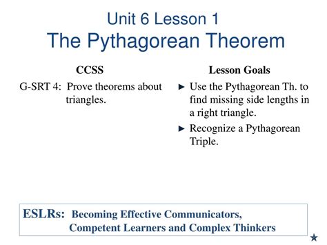 Ppt Mastering The Pythagorean Theorem Explore Triangles Powerpoint