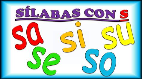 Lecturas Con Silabas SA SE Si So Su
