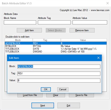 batch attribute editor lee mac programming