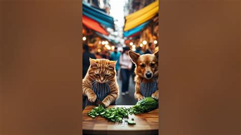 Adorable Cats And Dogs Make Great Chef Teams Youtube