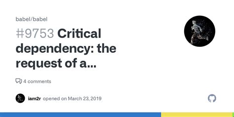 Critical Dependency The Request Of A Dependency Is An Expression