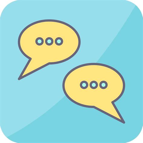 Conversation Bubbles Vector Icon 18758787 Vector Art At Vecteezy