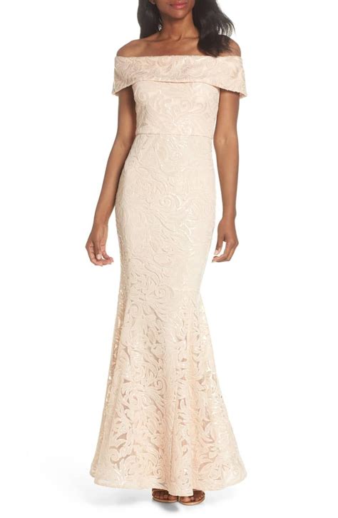 Eliza J Off The Shoulder Sequin Trumpet Gown Nordstrom