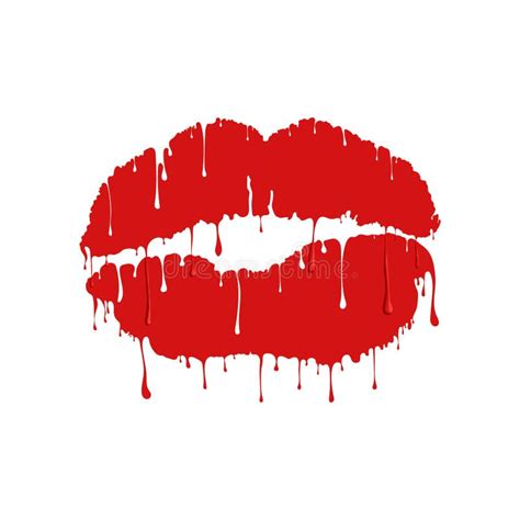 Melting Lips With Juicy Gum Or Berry Pop Art Mouth Biting Candy Close