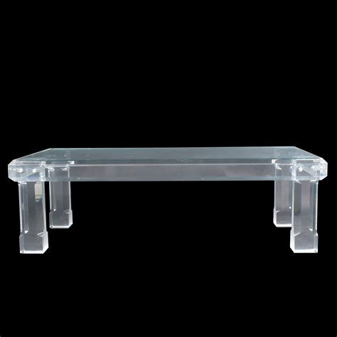 Lucite Rectangular Coffee Table Circa Who