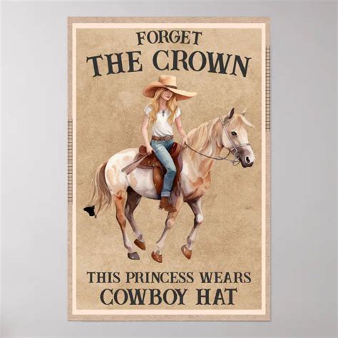 Vintage Cowgirl Pinup Art Poster Zazzle