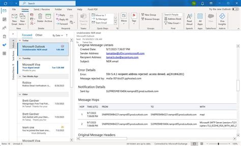 fix recipient address rejected access denied 550 5 4 1 error