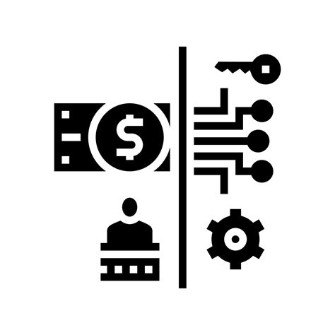 Electronic Money Security Glyph Icon Vector Illustration 10384730 Vector Art At Vecteezy