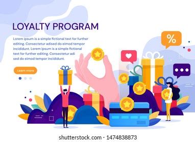 Customer Loyalty Marketing Program Returning Customer Stock Vector