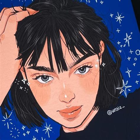 지은 On Instagram 나에게 넌 허무한 별빛 💫 Drawing Procreate 드로잉 프로크리