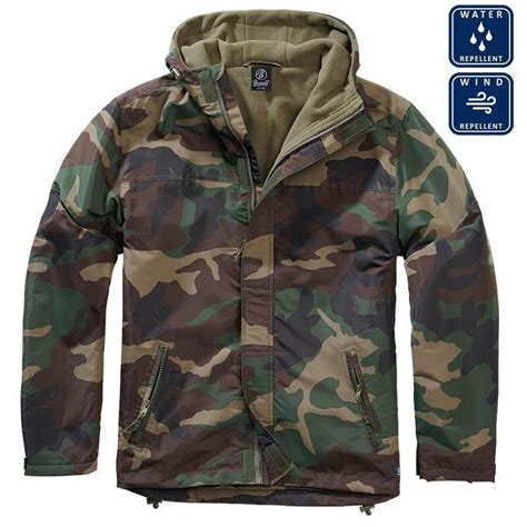 BRANDIT Windbreaker Frontzip, woodland