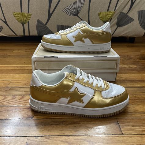 2003 A Bathing Ape Bapesta ‘whitegold Size 115m Us Gem