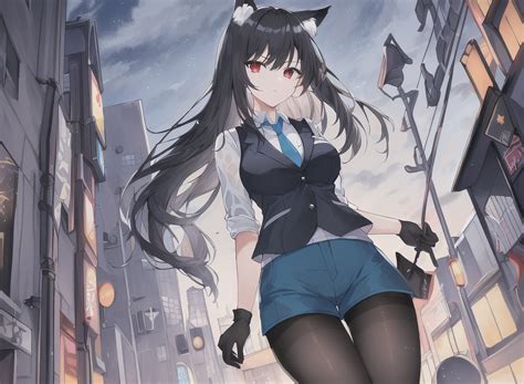 【ai绘图日志】用anything V30模型浅画一下缄默德克萨斯 哔哩哔哩