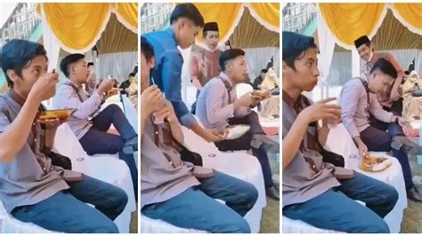 6 Momen Apes Makan Di Acara Pernikahan Ini Bikin Tamu Undangan Elus