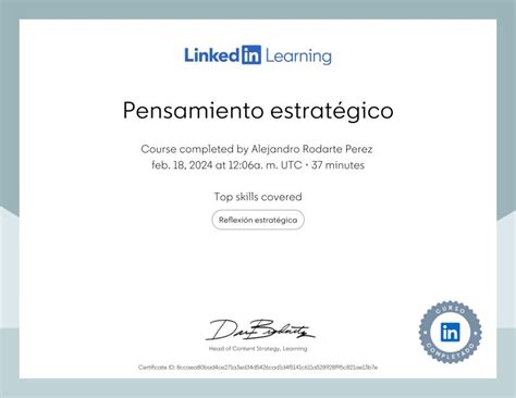 Alejandro Rodarte Perez On Linkedin Certificate Of Completion