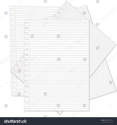 Notebook Lined Paper Background Texture Stock Vector Royalty Free Shutterstock