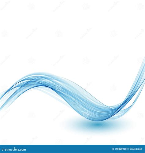 Onda Transparente Azul Do Vetor Ilustração do Vetor Ilustração de creativo azul