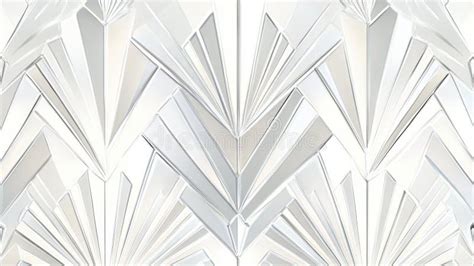 Geometric Pattern With Angular Shapes Creating Abstract Art Deco Style