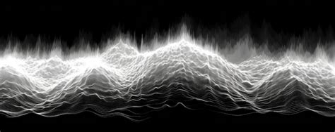 Premium Ai Image Abstract Panoramic Visualization Of Pulsating Sound Waves Resembling A Heartbeat