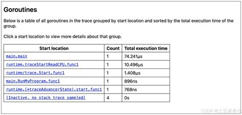 Go性能优化的一些记录：trace工具的使用go Trace Csdn博客